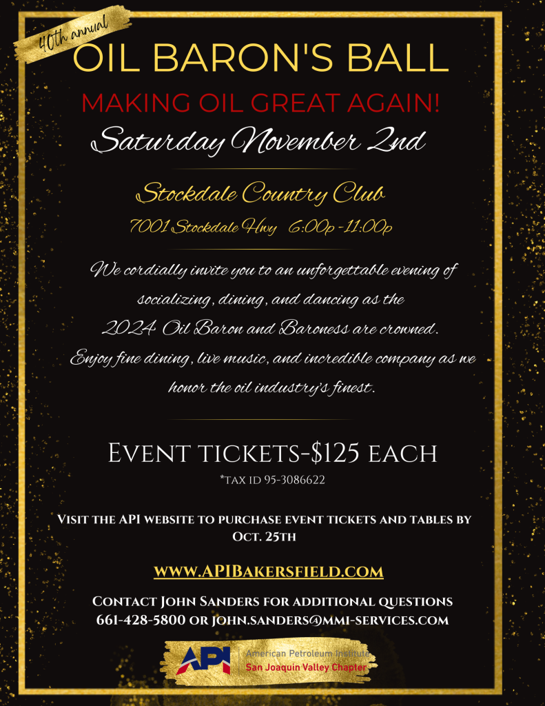 40th Annual Oil Baron's Ball (November 2nd, 2024) - EnergyAPI - San ...